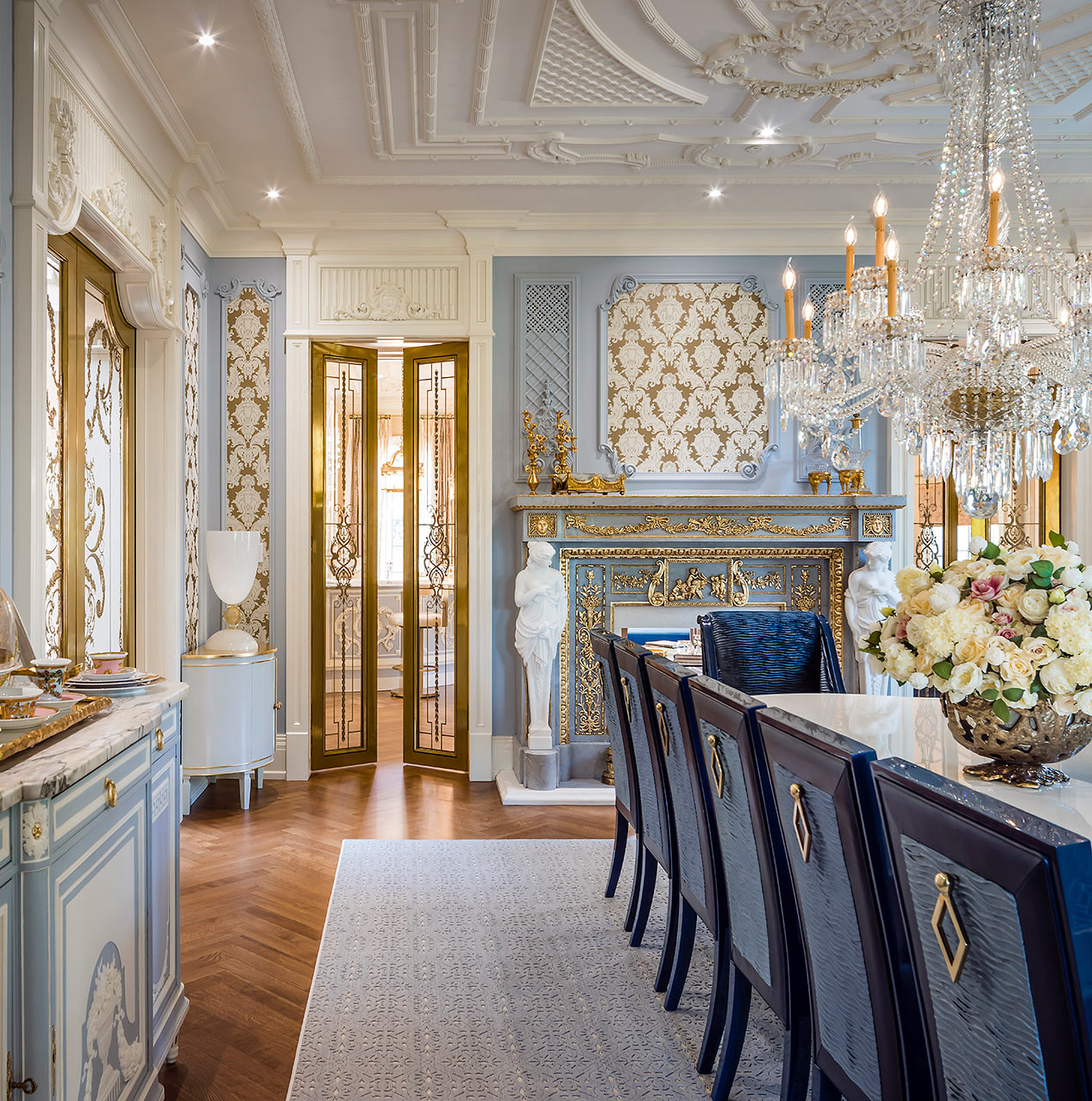 Blue Interiors | Lori Morris Design | Versatile colour enhances every room